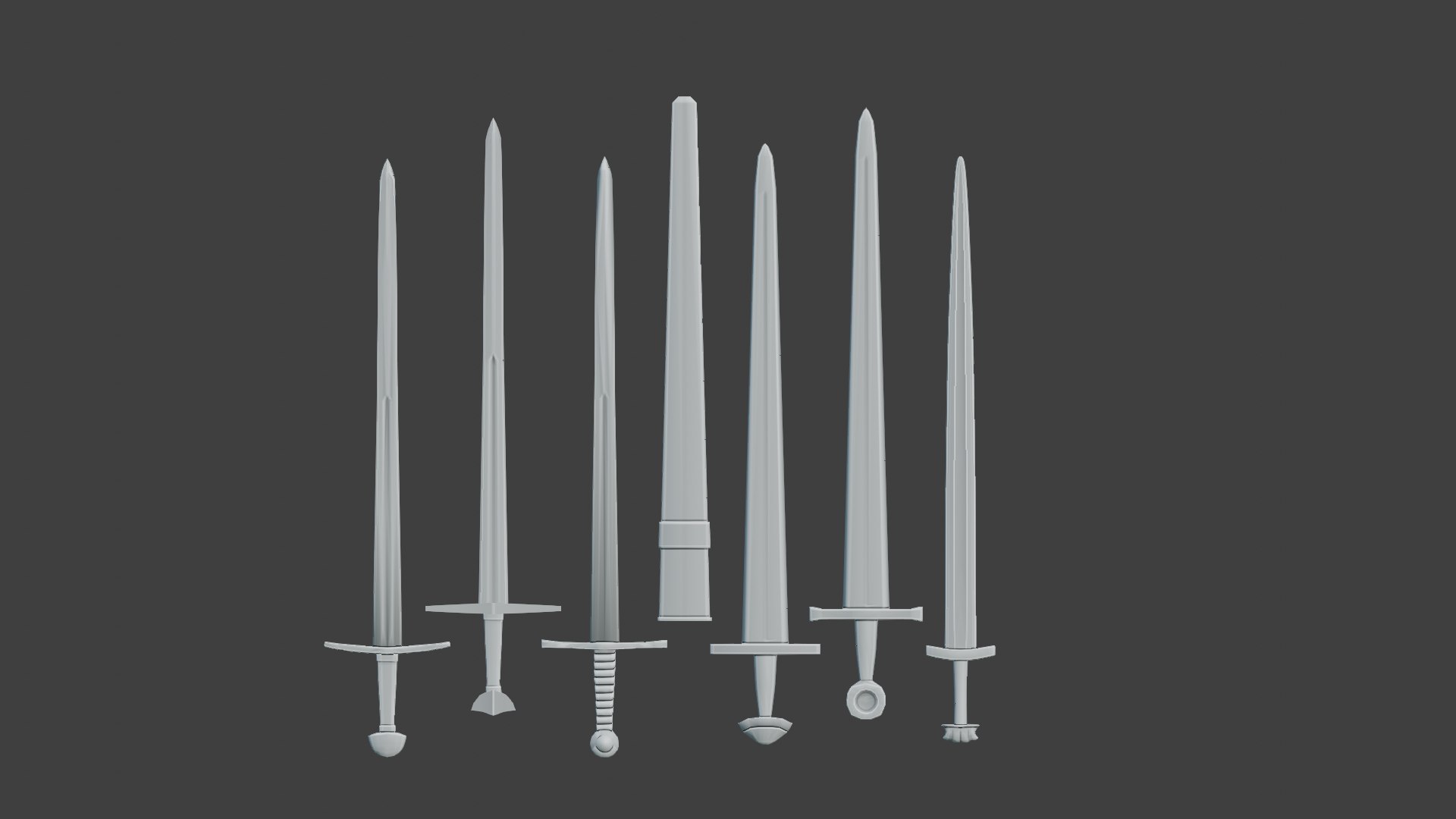 Medieval Swords 3D Model - TurboSquid 2085694