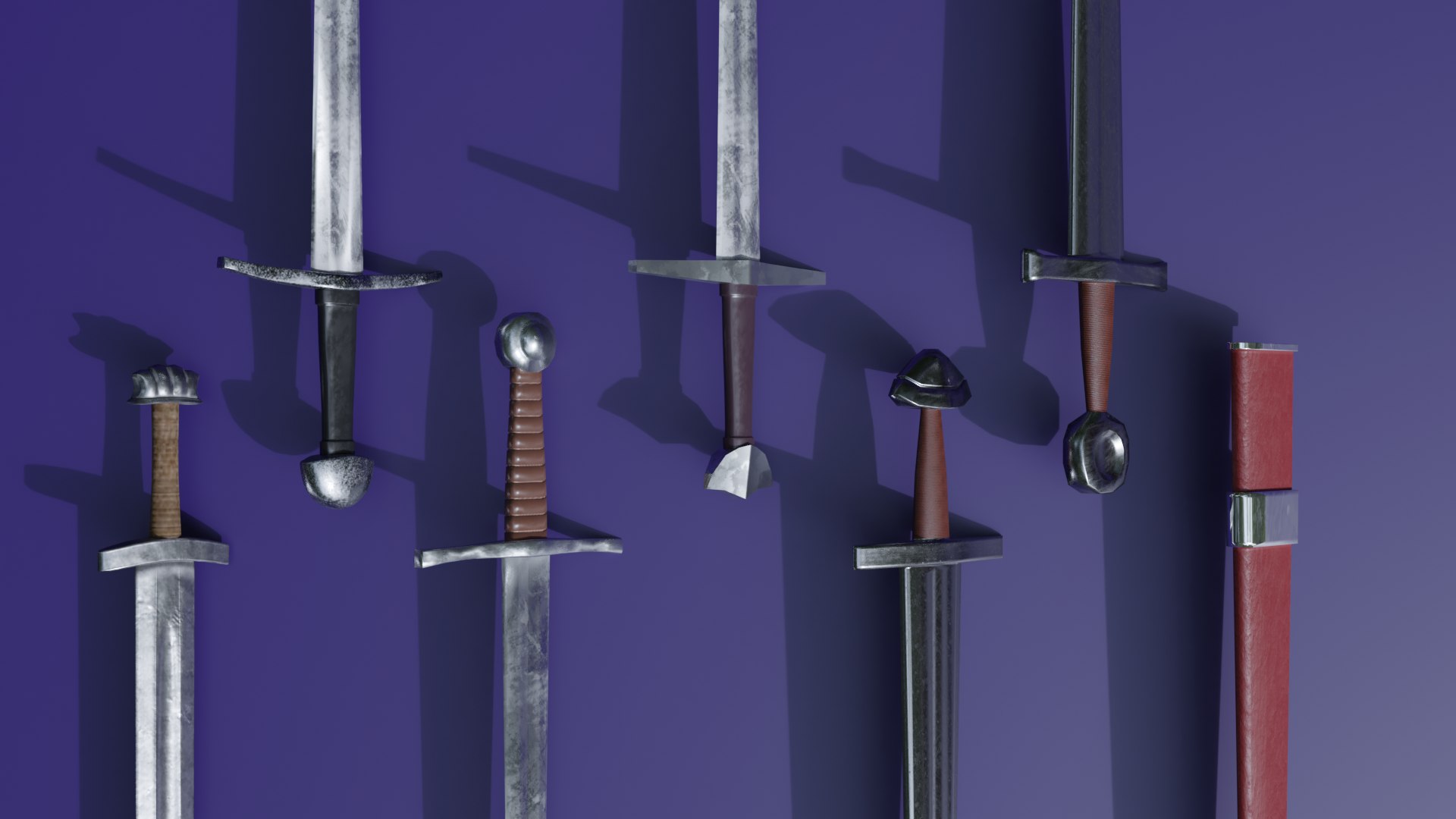 Medieval Swords 3D Model - TurboSquid 2085694