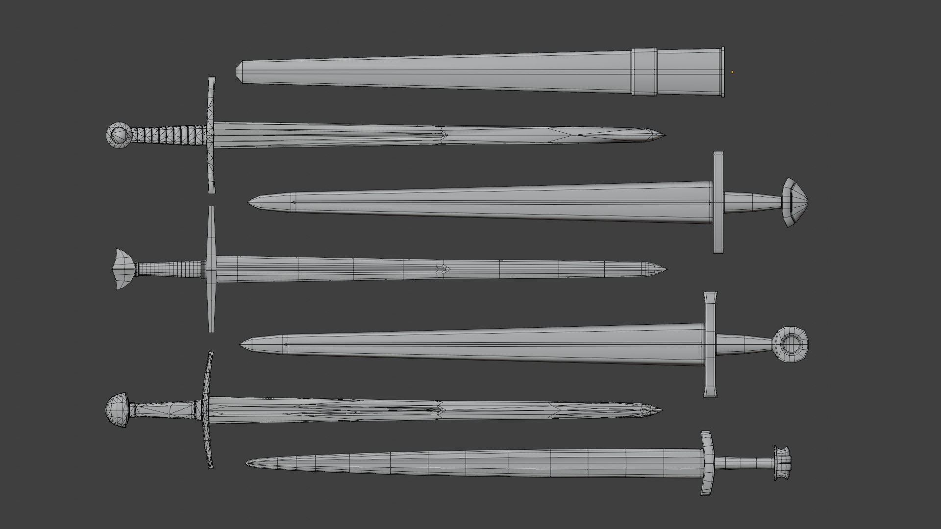 Medieval Swords 3D Model - TurboSquid 2085694