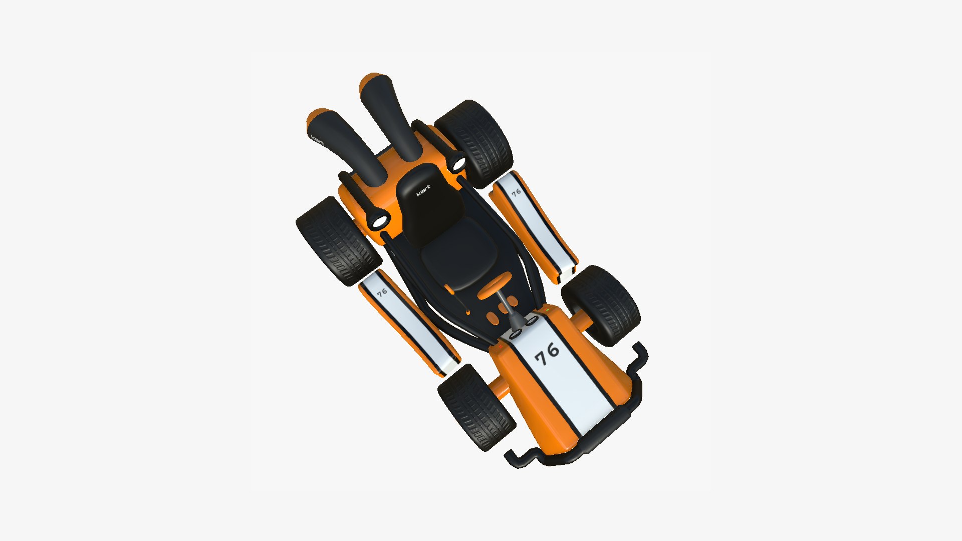 3D model Cartoon Kart I07 Orange - Vehicle Racing Design - TurboSquid ...