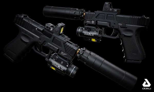 modelo 3d Glock 19 Gen 4 con accesorios: AAA, alto nivel de detalle ...