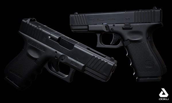 modelo 3d Glock 19 Gen 4 con accesorios: AAA, alto nivel de detalle ...