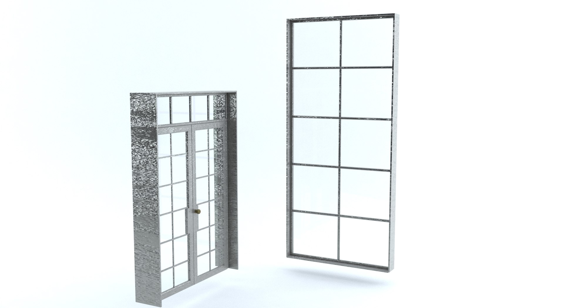 Industrial Window And Door 3D Model - TurboSquid 1738316