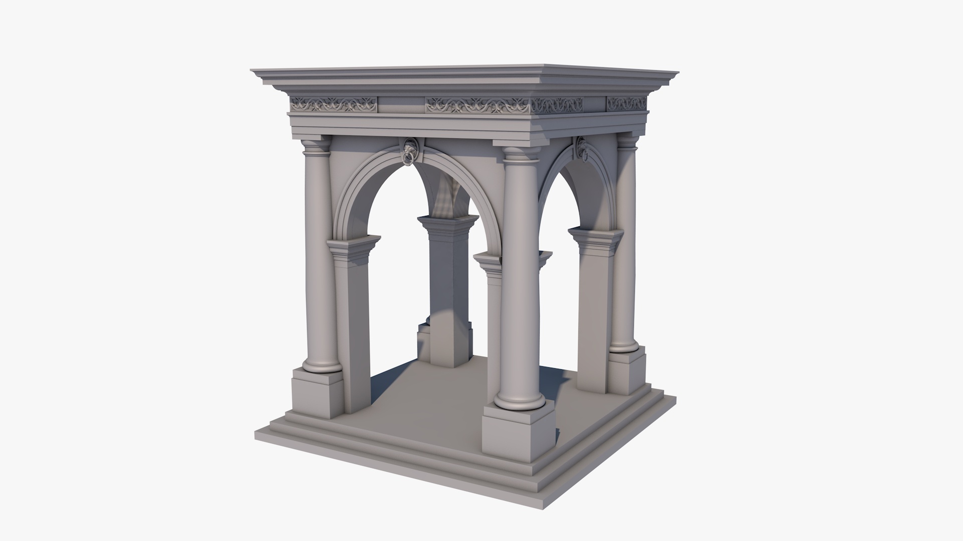 Ancient Portico 3D Model - TurboSquid 2279198