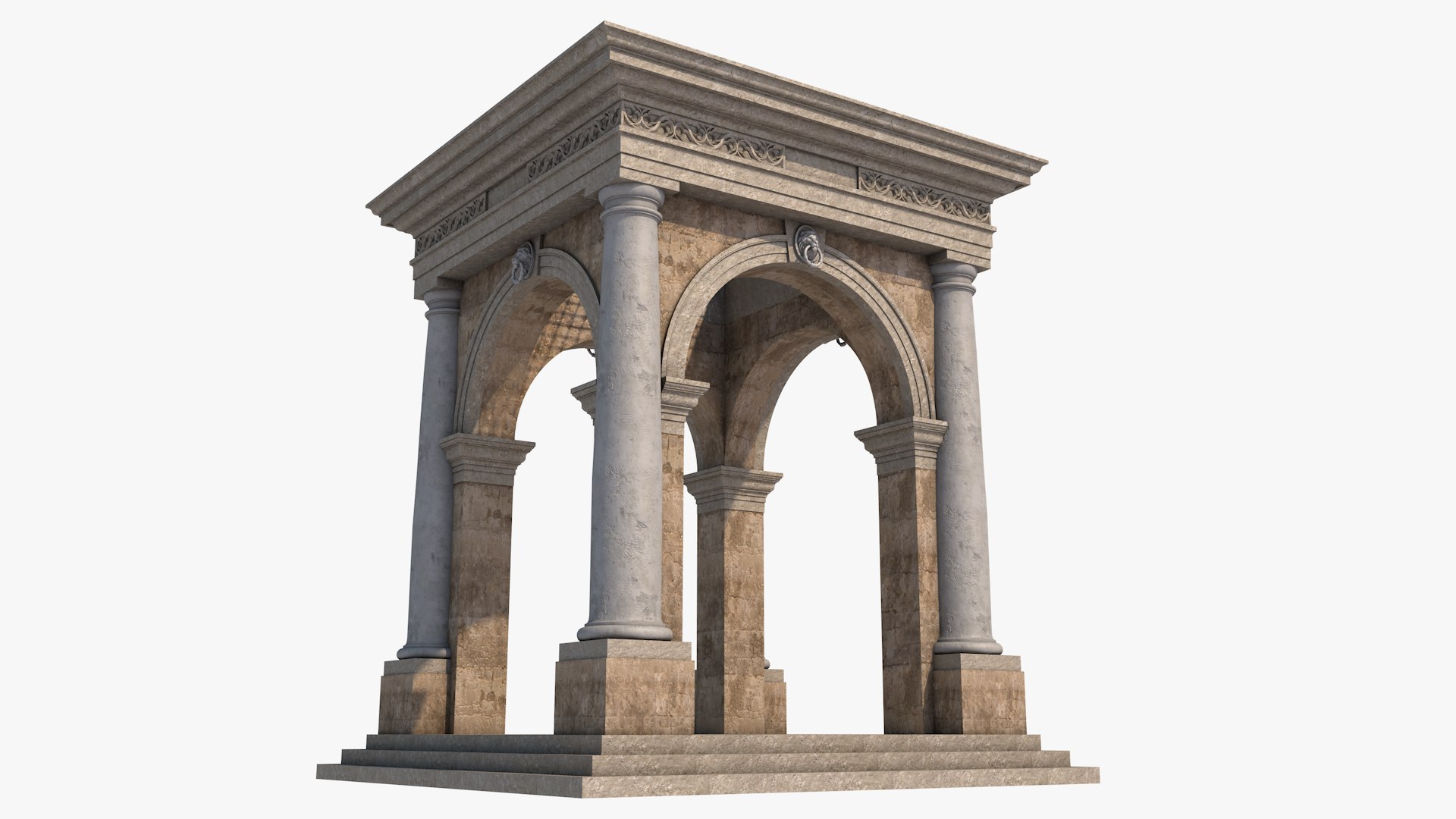 Ancient Portico 3D Model - TurboSquid 2279198
