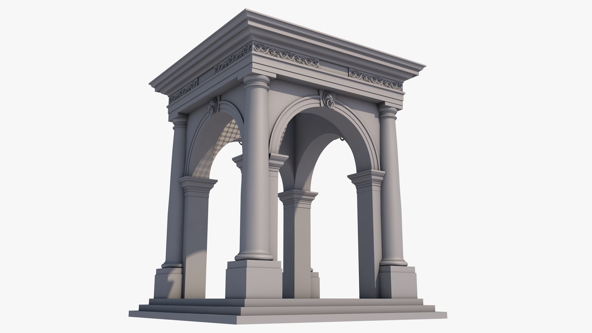 Ancient Portico 3D Model - TurboSquid 2279198