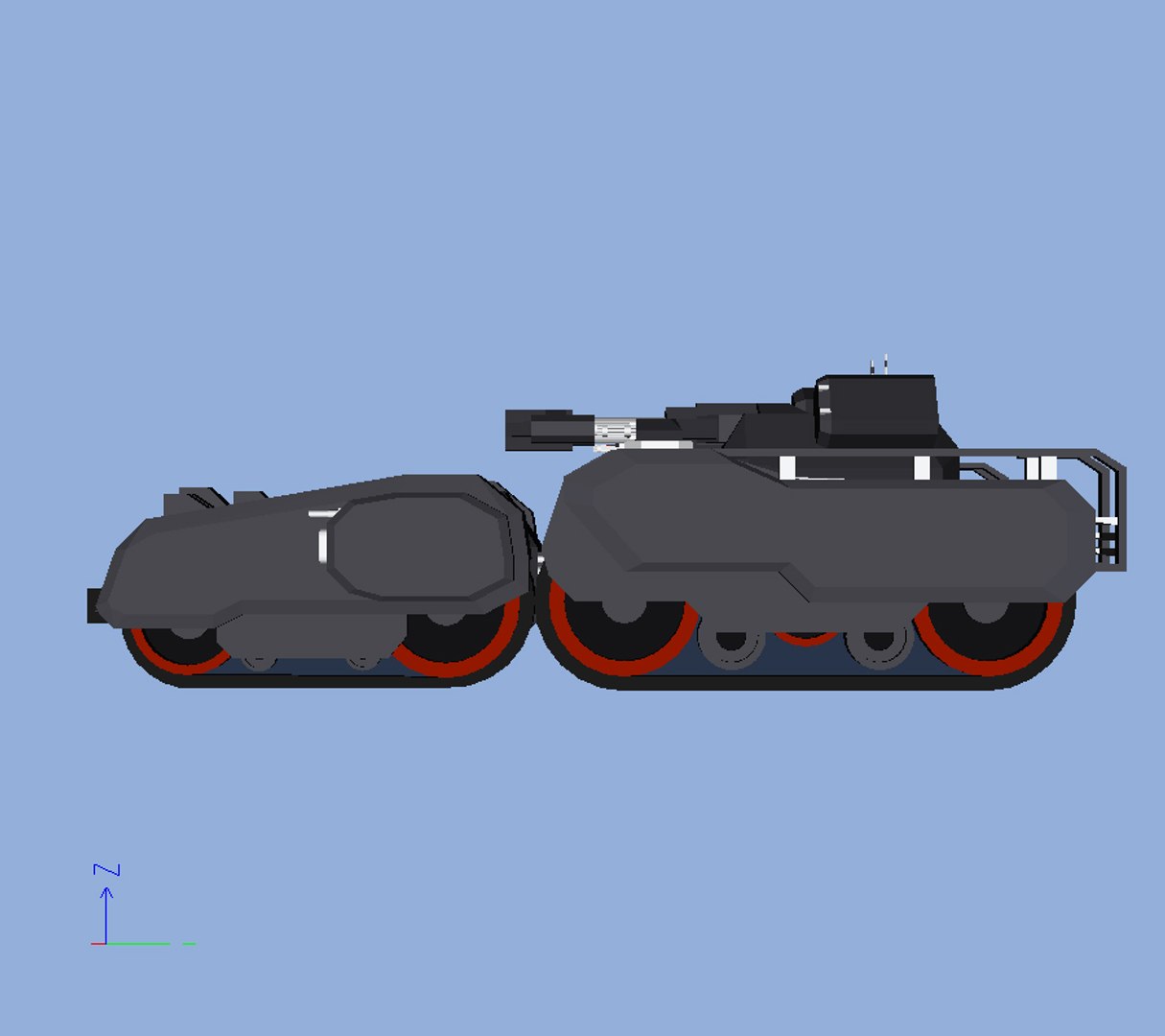 3d Futuristic Tank Model