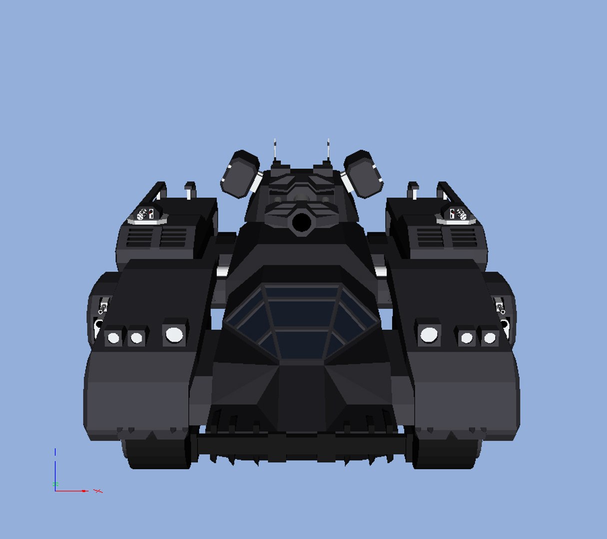 3d Futuristic Tank Model