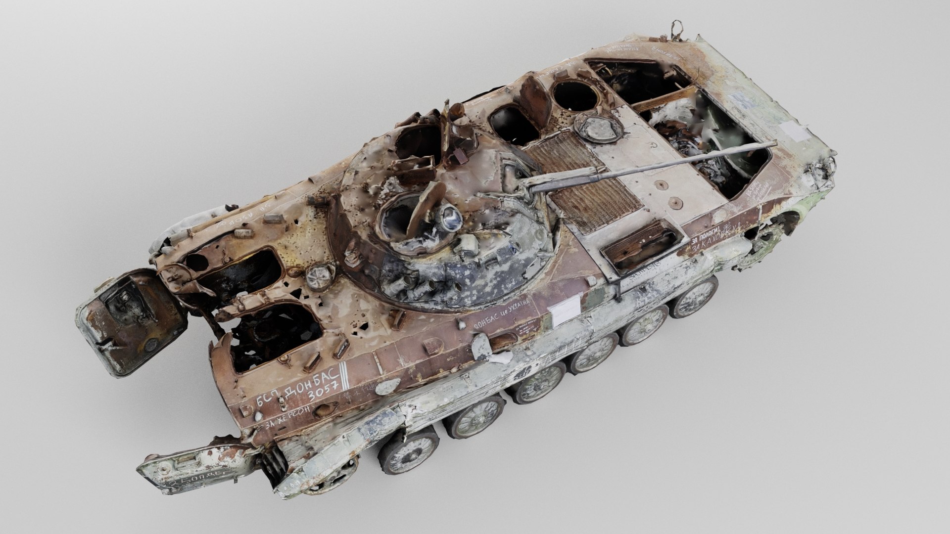 3D Destroyed BMP-2 Amphibious Infantry Fighting Vehicle - TurboSquid ...