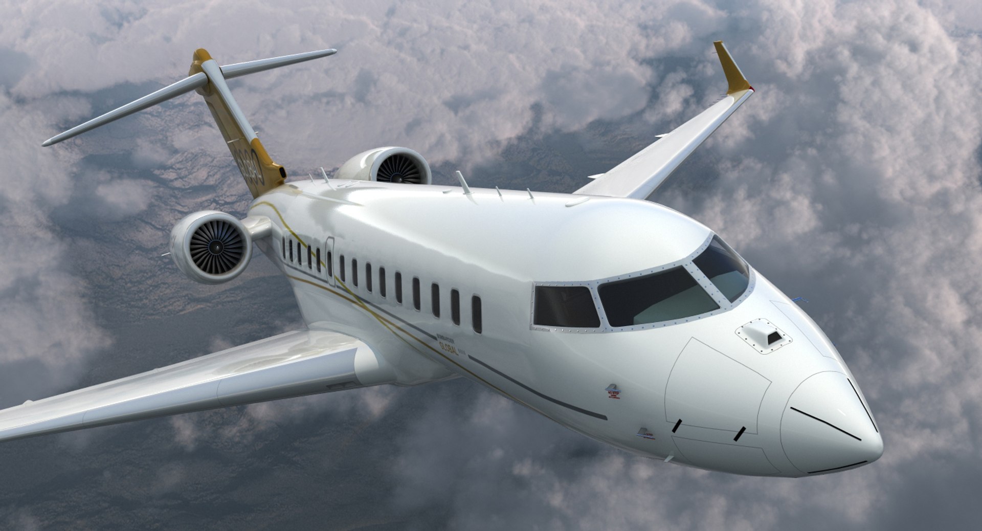 Bombardier business jets 3D - TurboSquid 1238095