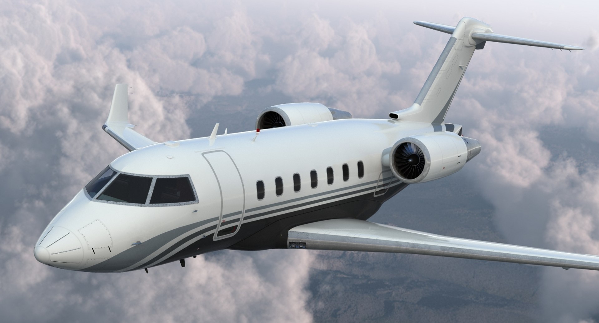 Bombardier business jets 3D - TurboSquid 1238095