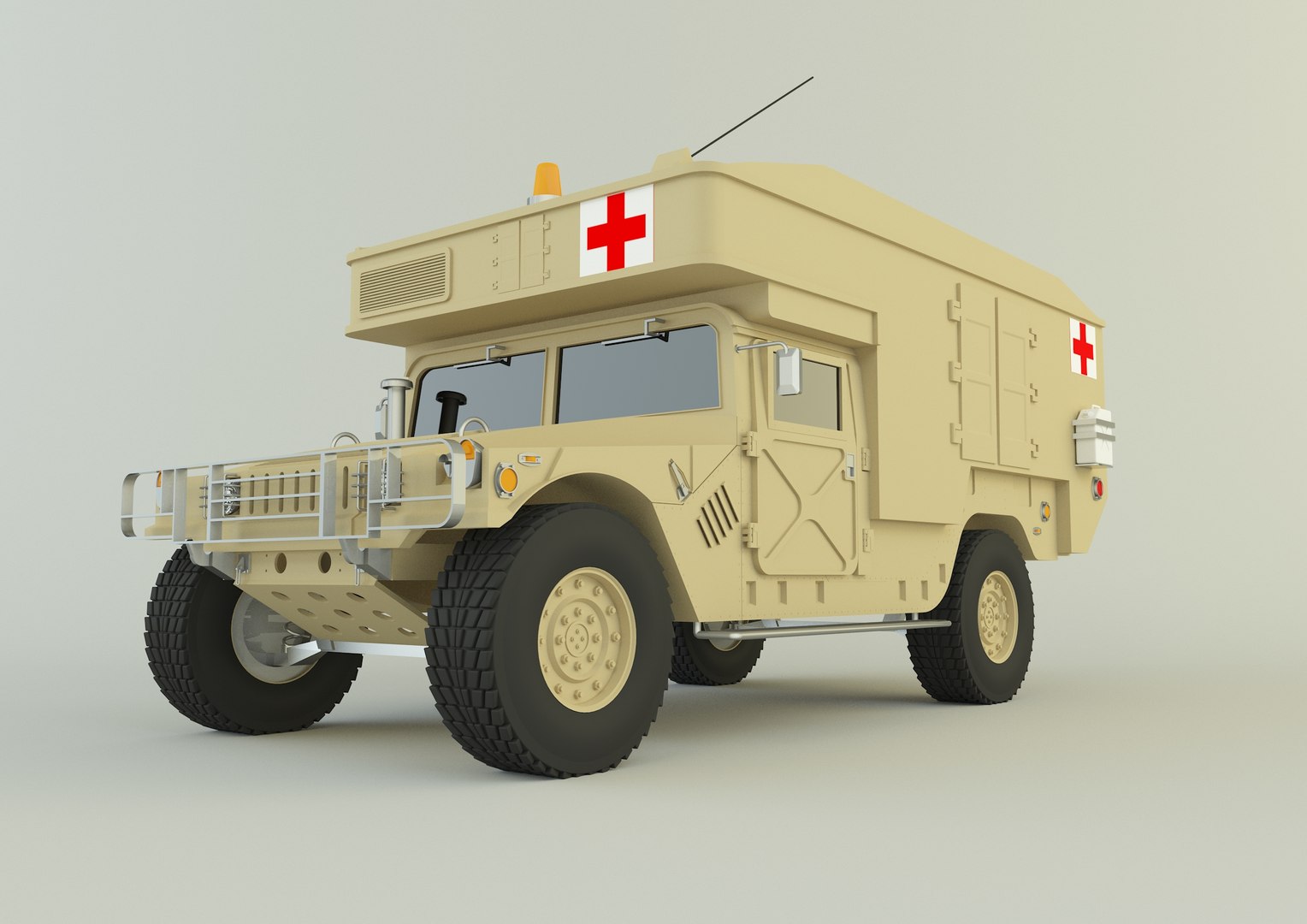 3D military ambulance 3D model model - TurboSquid 2063085