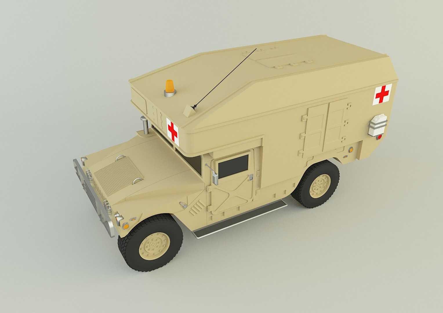 3D Military Ambulance Model - TurboSquid 2063085