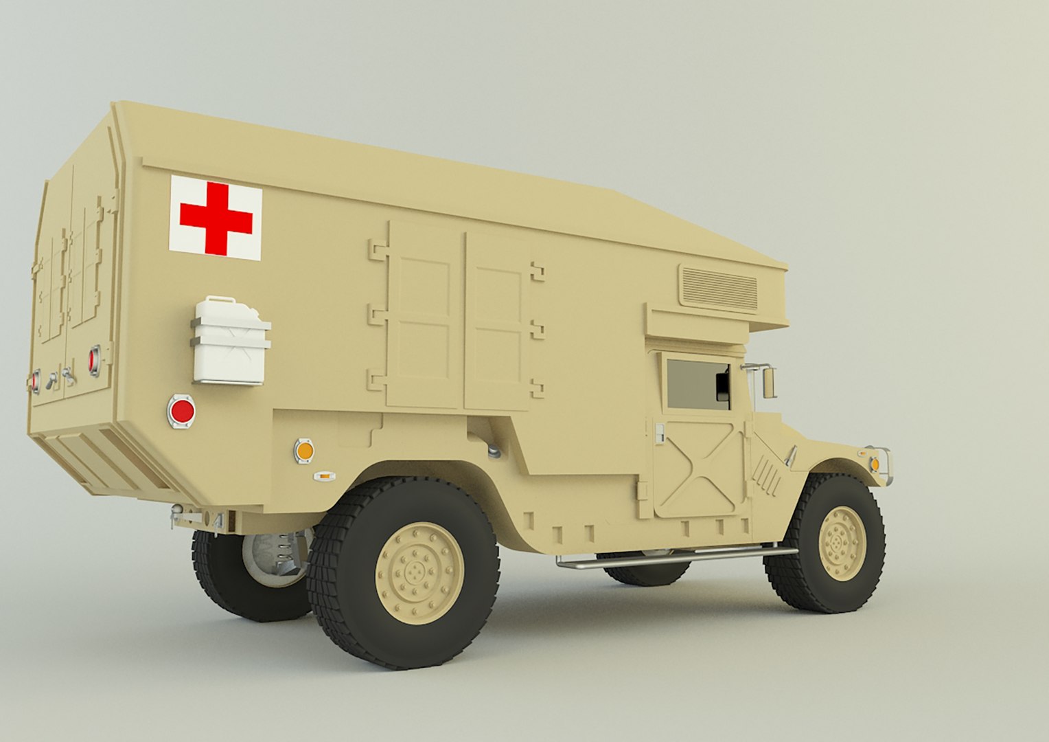 3D Military Ambulance Model - TurboSquid 2063085