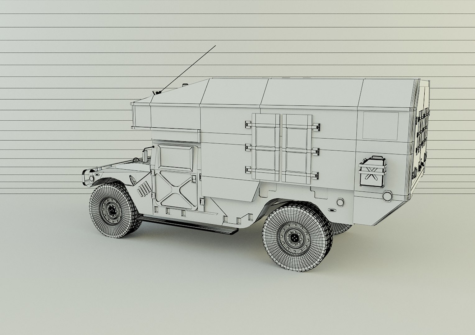 3D Military Ambulance Model - TurboSquid 2063085