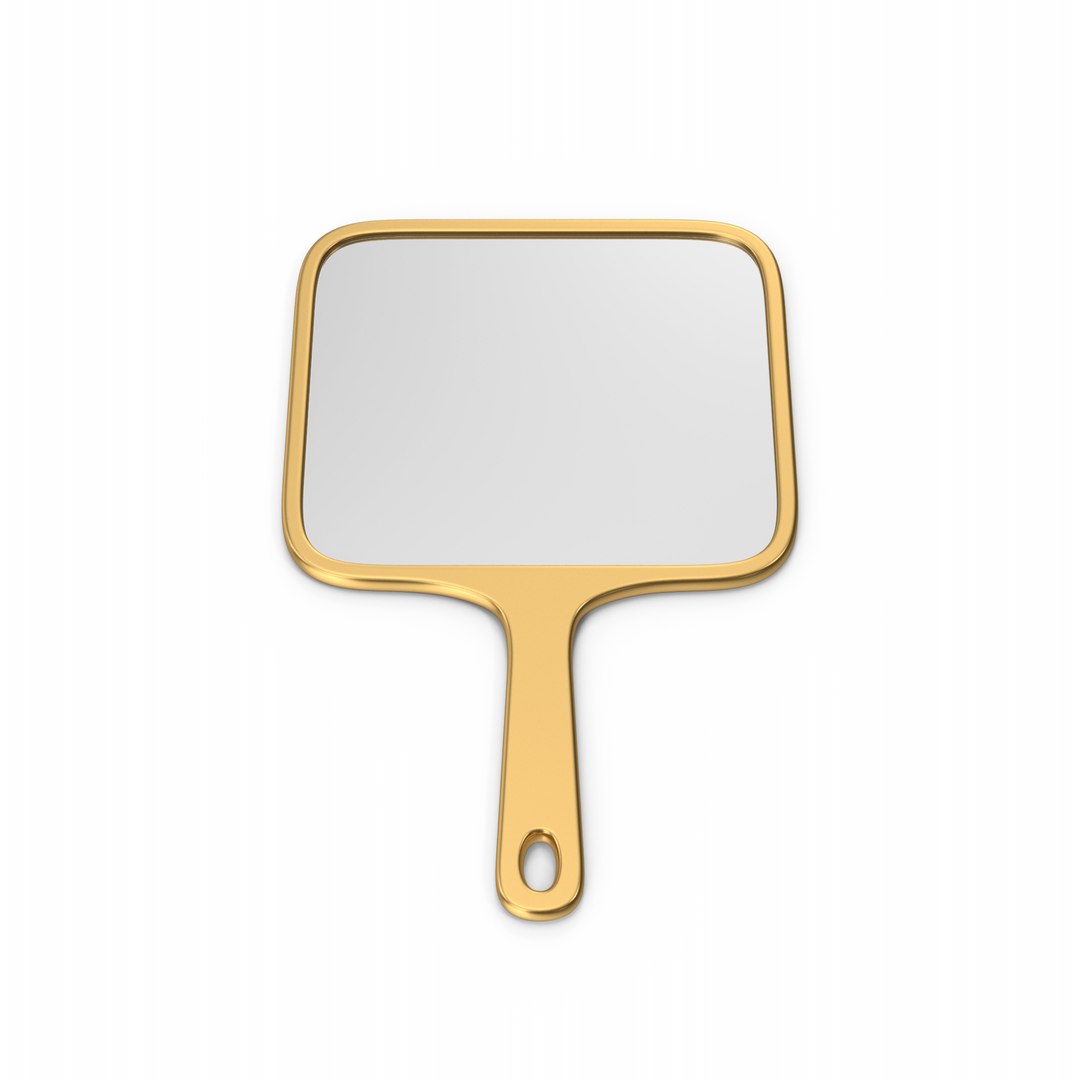 Gold Handheld Mirror 3D Model - TurboSquid 2207530