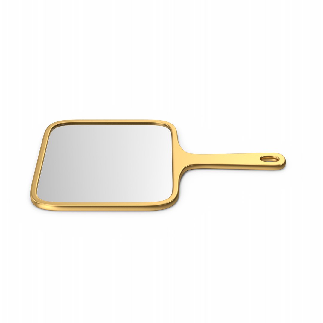 Gold Handheld Mirror 3D Model - TurboSquid 2207530