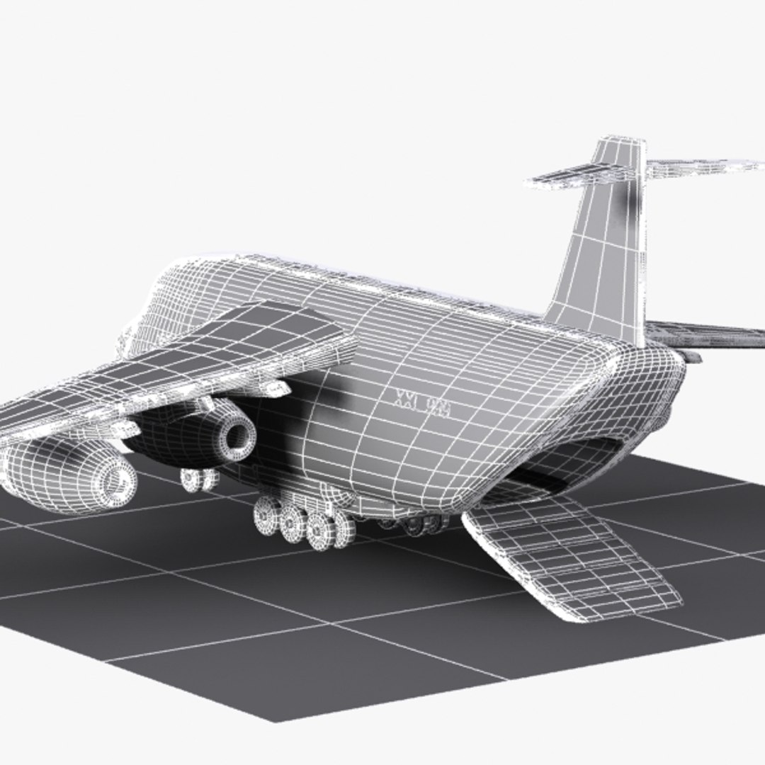 3d Cartoon Cargo Aircraft Model