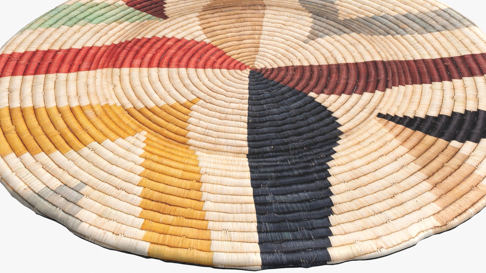 3D Woven Wall Art Plate Multicolor V2 Model - TurboSquid 2328885