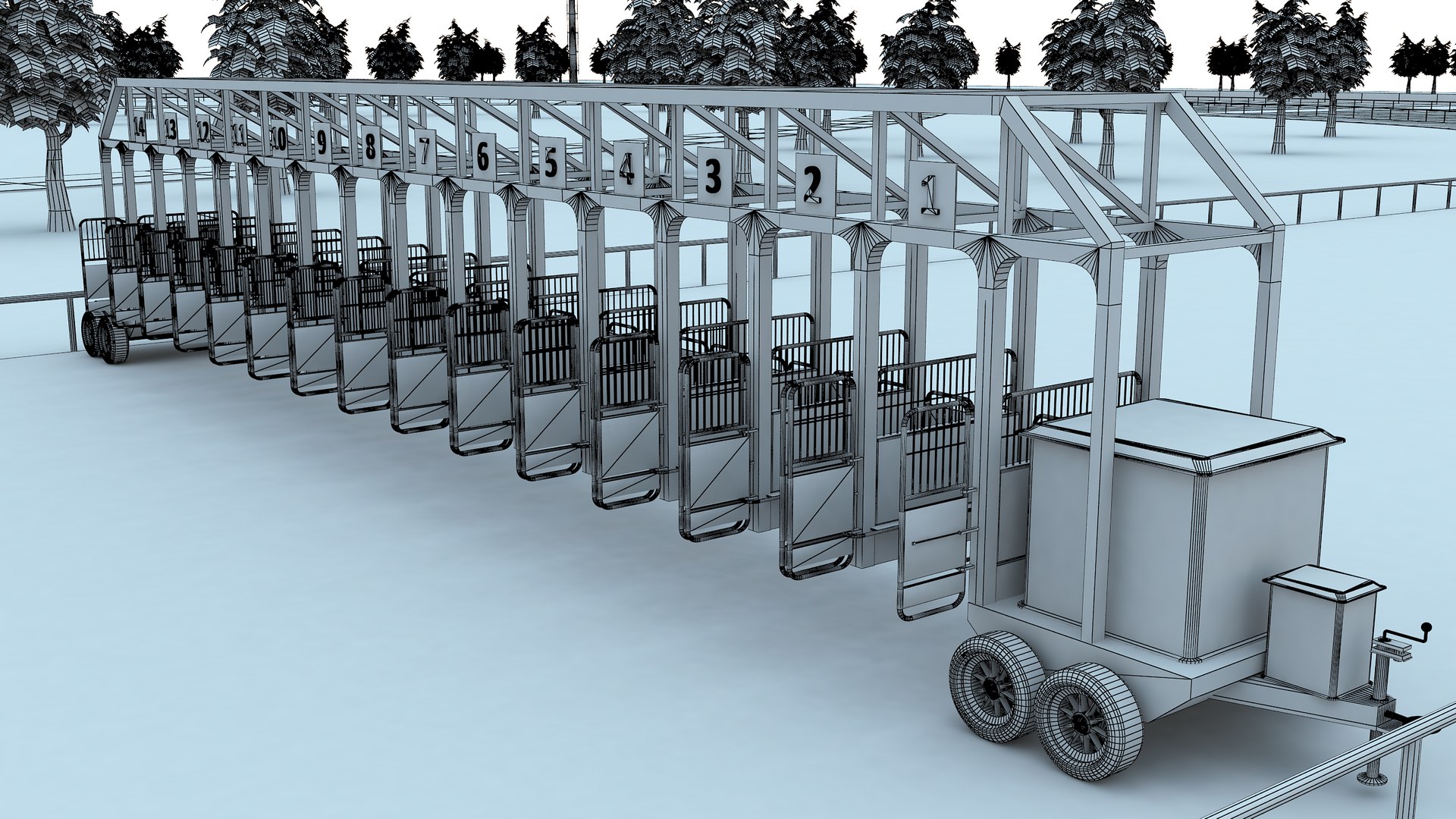 Racecourse Course 3D Model - TurboSquid 1669093