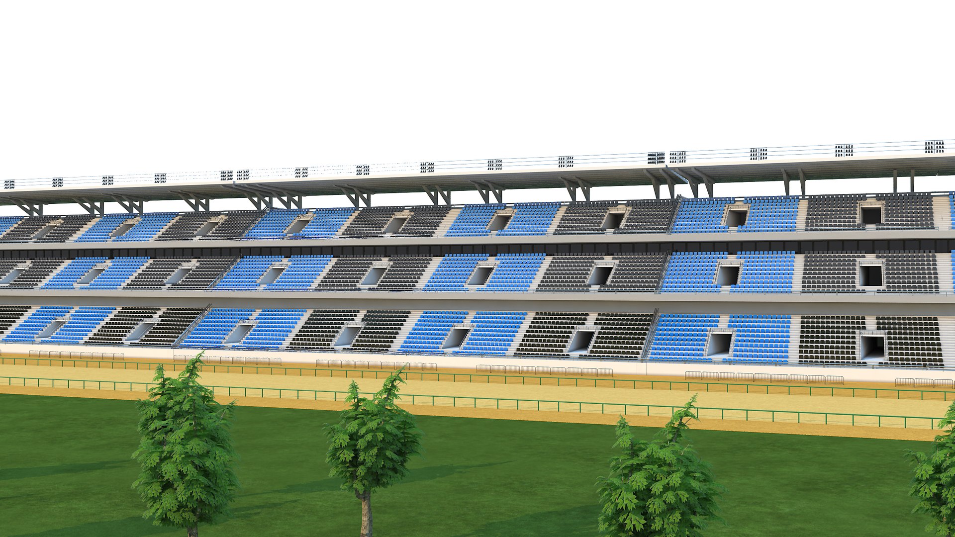 Racecourse Course 3D Model - TurboSquid 1669093
