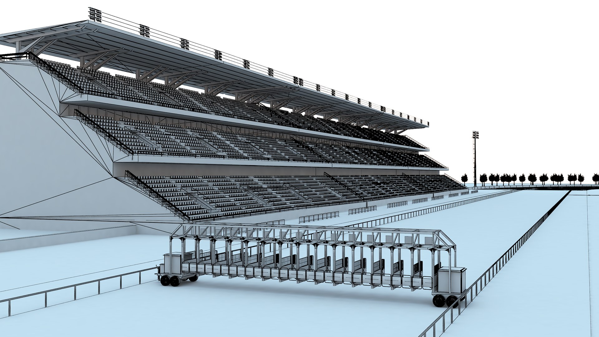 Racecourse Course 3D Model - TurboSquid 1669093