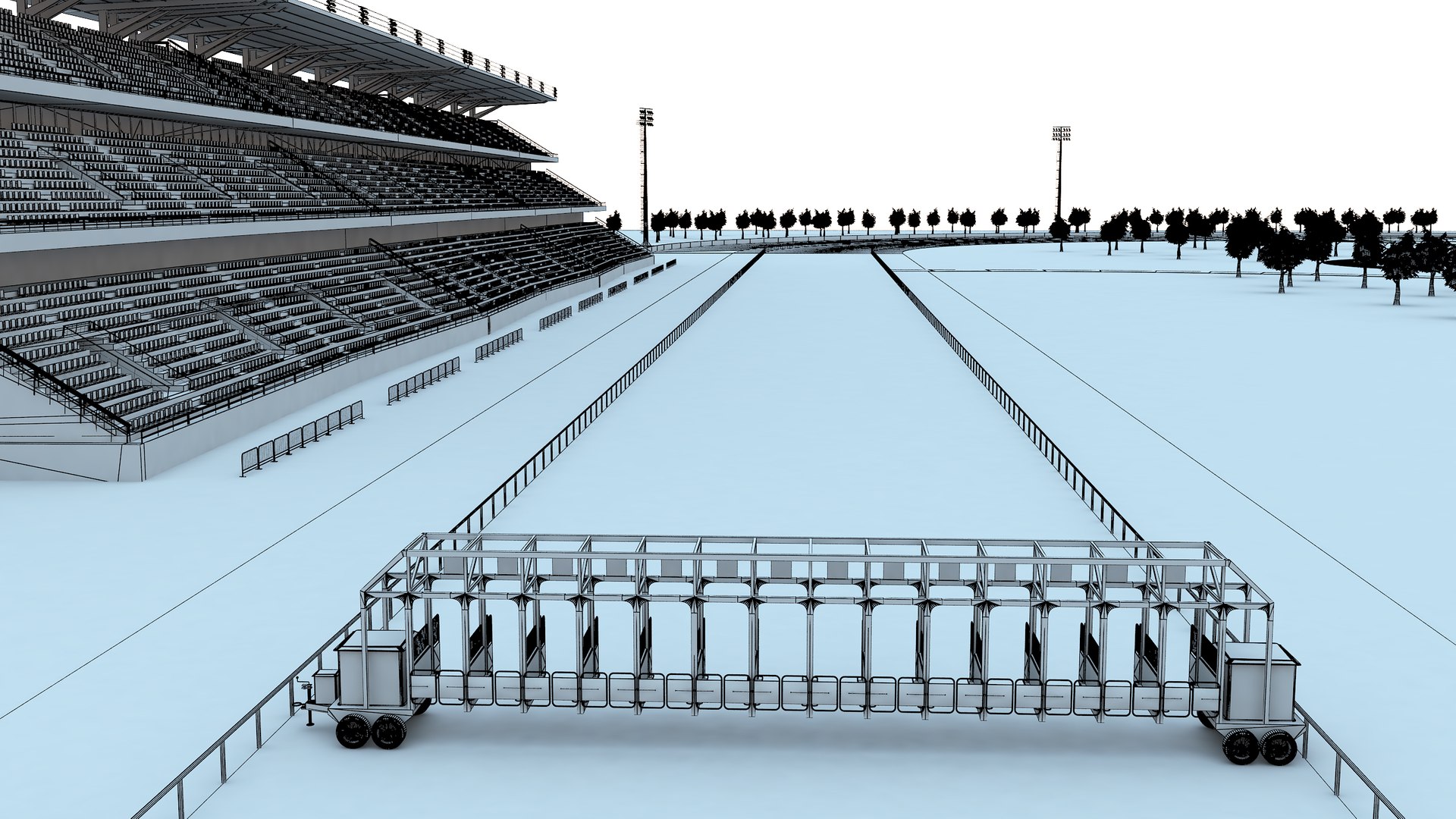 Racecourse Course 3D Model - TurboSquid 1669093