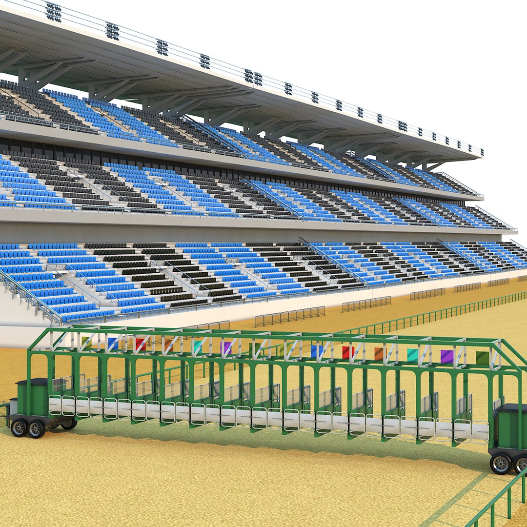 Racecourse Course 3D Model - TurboSquid 1669093
