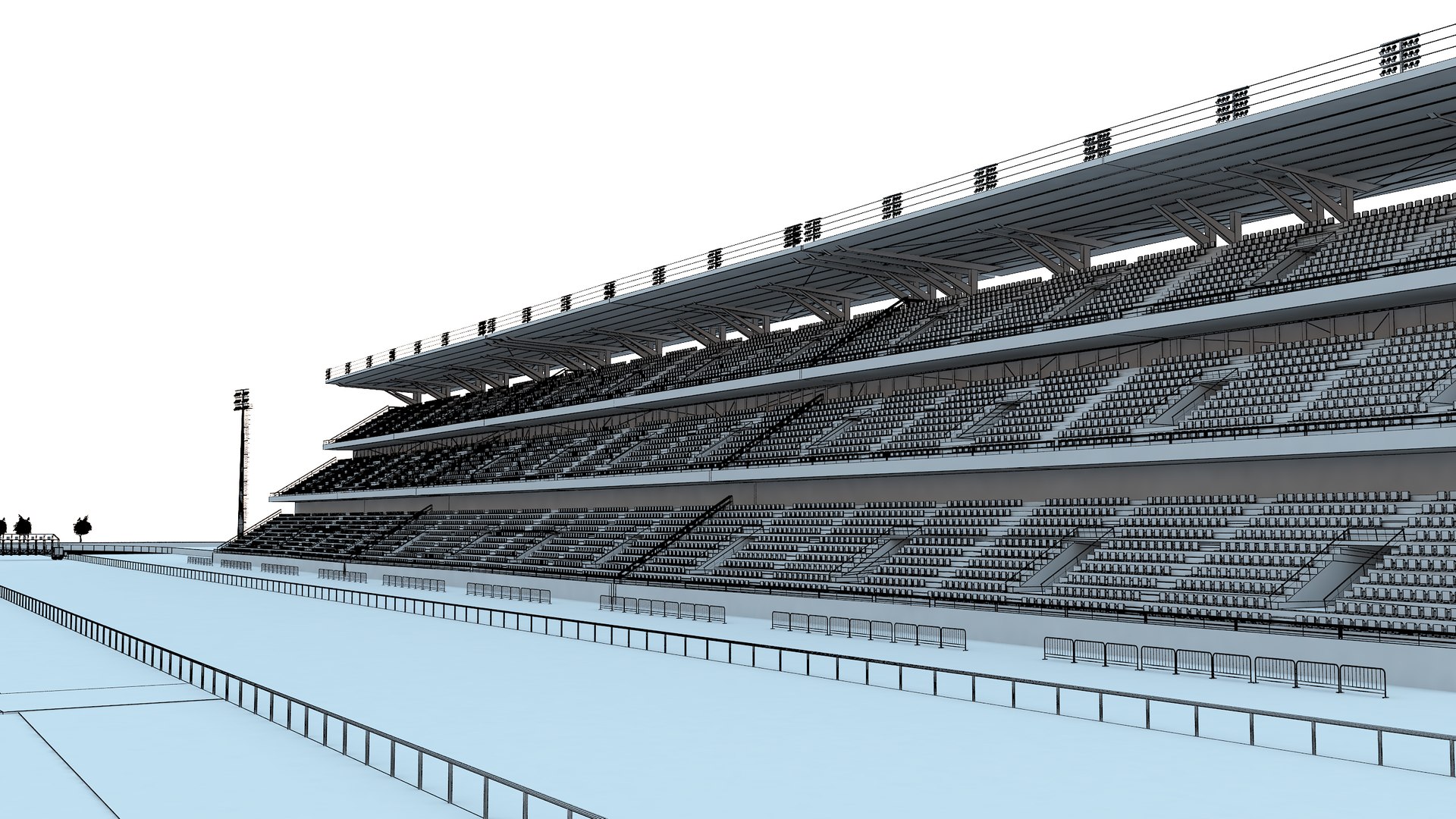 Racecourse Course 3D Model - TurboSquid 1669093