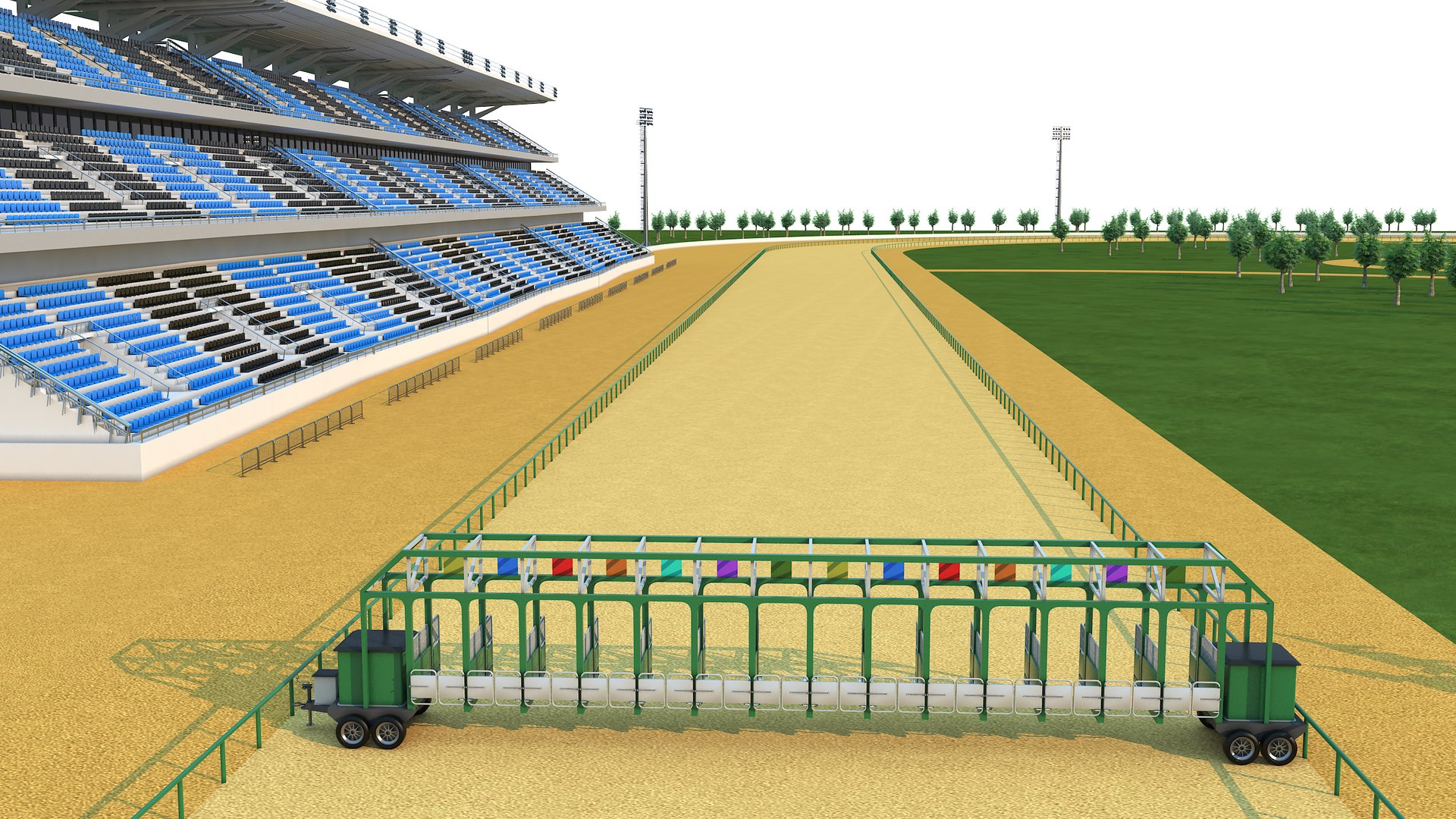 Racecourse Course 3D Model - TurboSquid 1669093