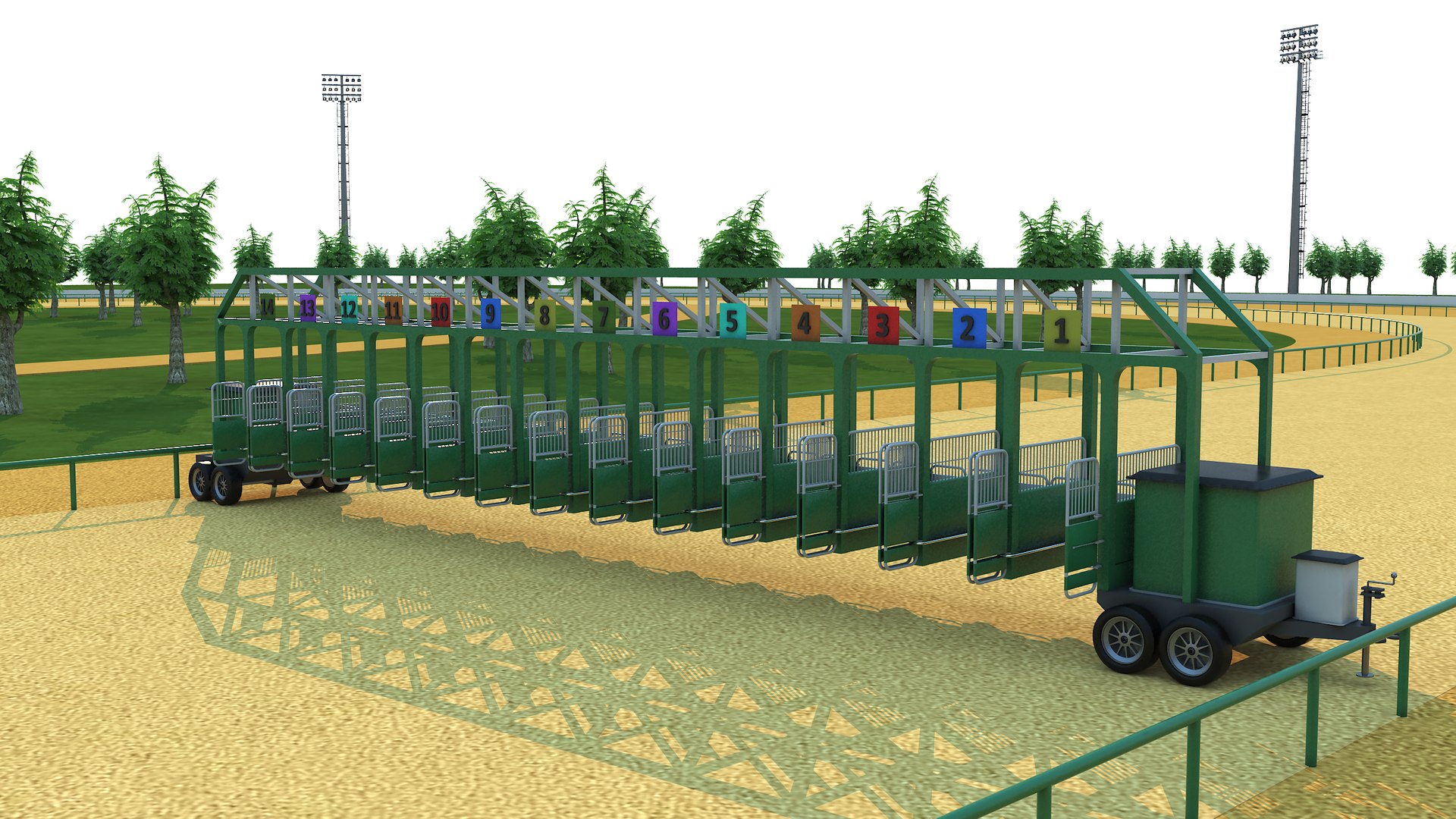 Racecourse Course 3D Model - TurboSquid 1669093