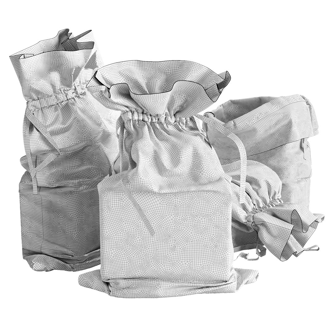 Sack With Strings IKEA VINTERFINT 3D - TurboSquid 1988934