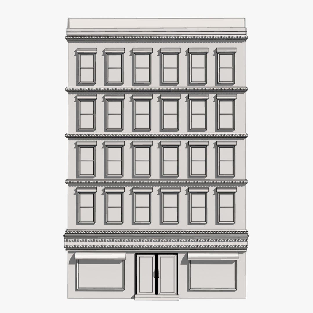 apartment building obj