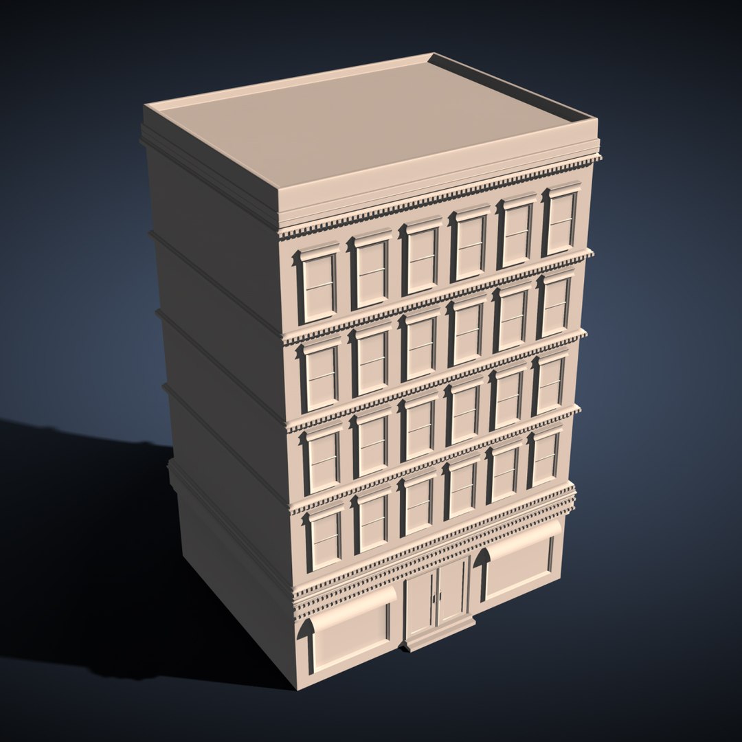 apartment building obj