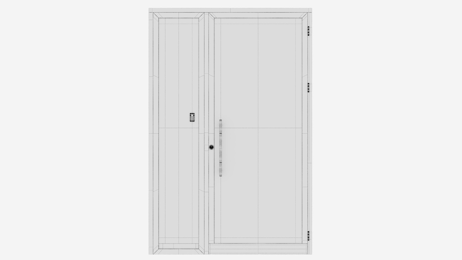 3D Aluminium Door 86 - TurboSquid 2020139