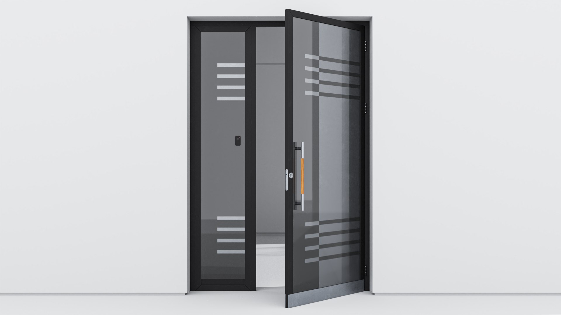 3D Aluminium Door 86 - TurboSquid 2020139