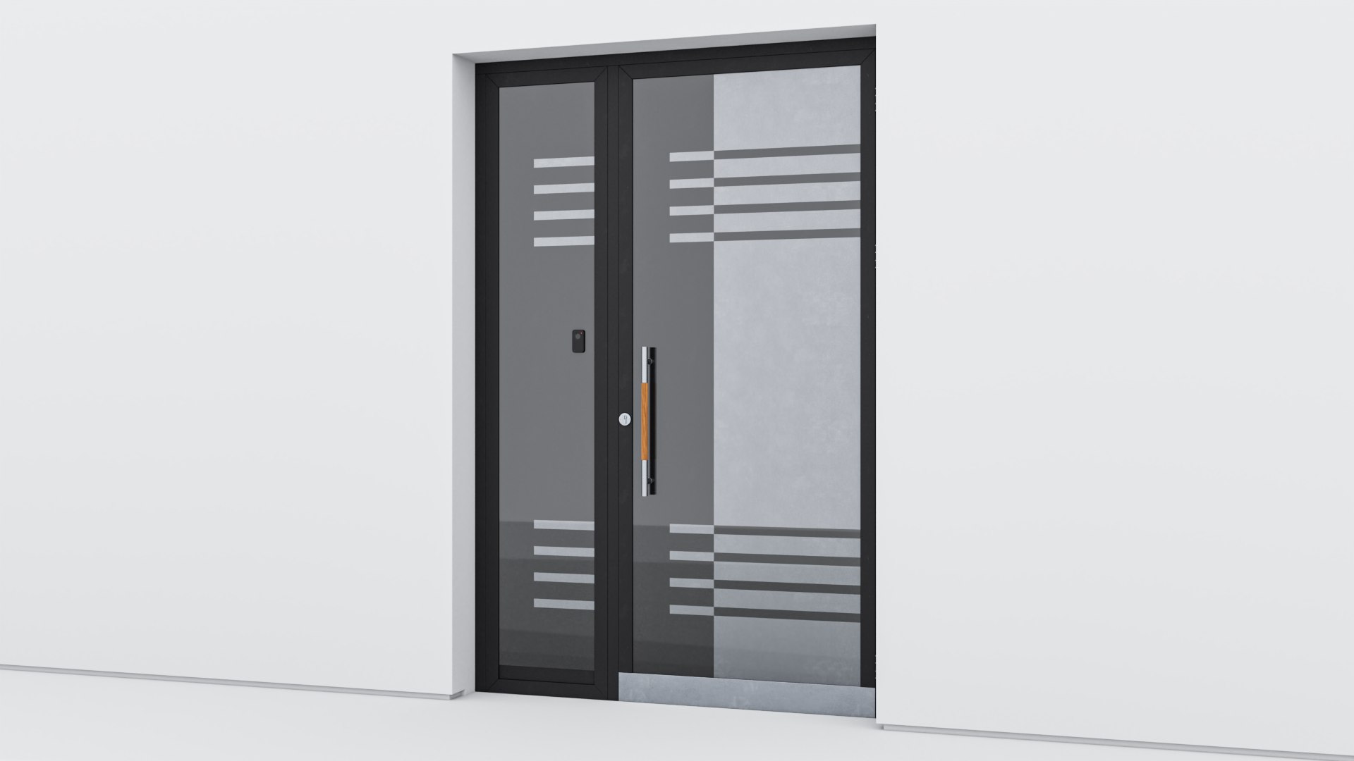 3D Aluminium Door 86 - TurboSquid 2020139