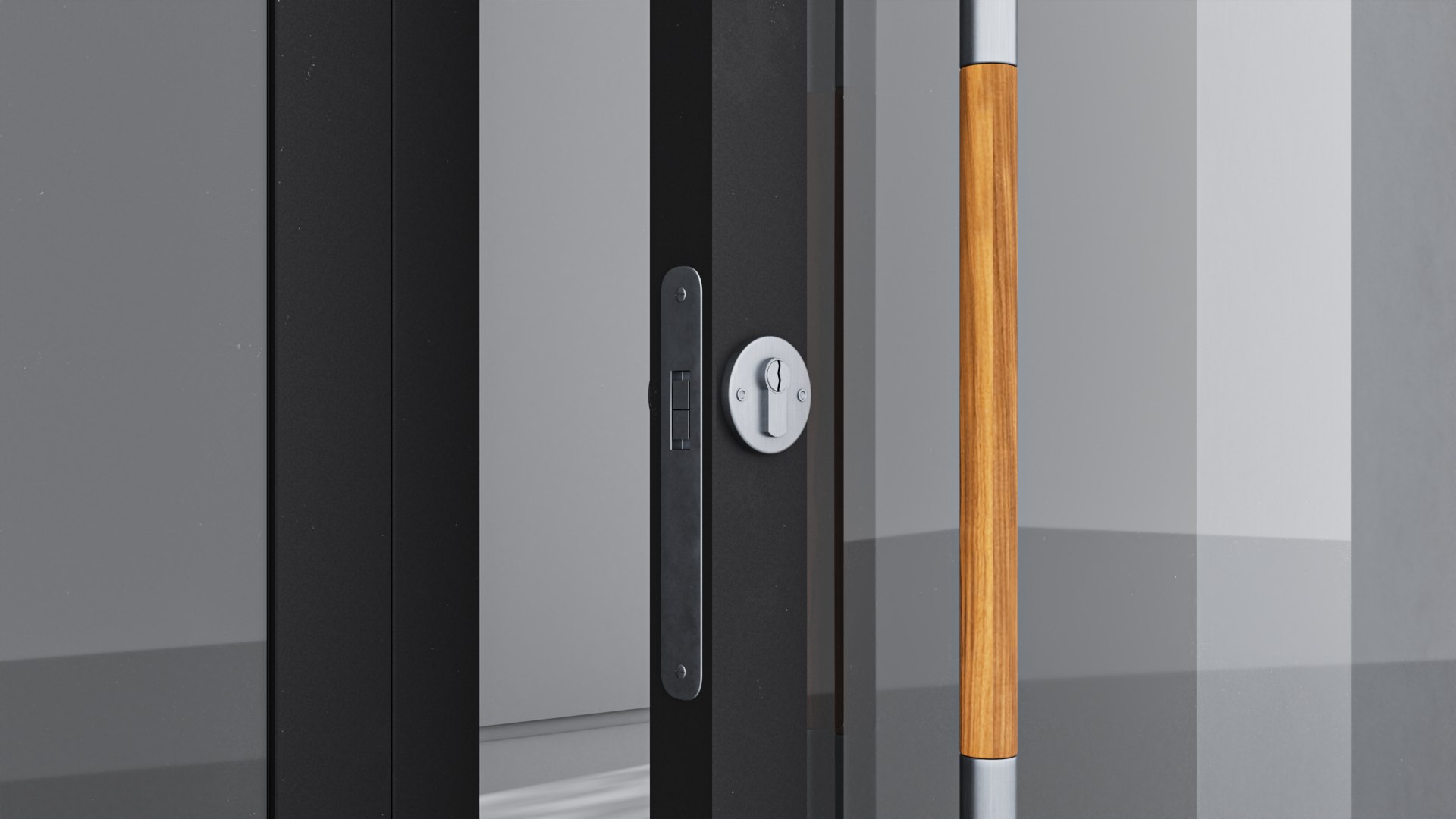 3D Aluminium Door 86 - TurboSquid 2020139