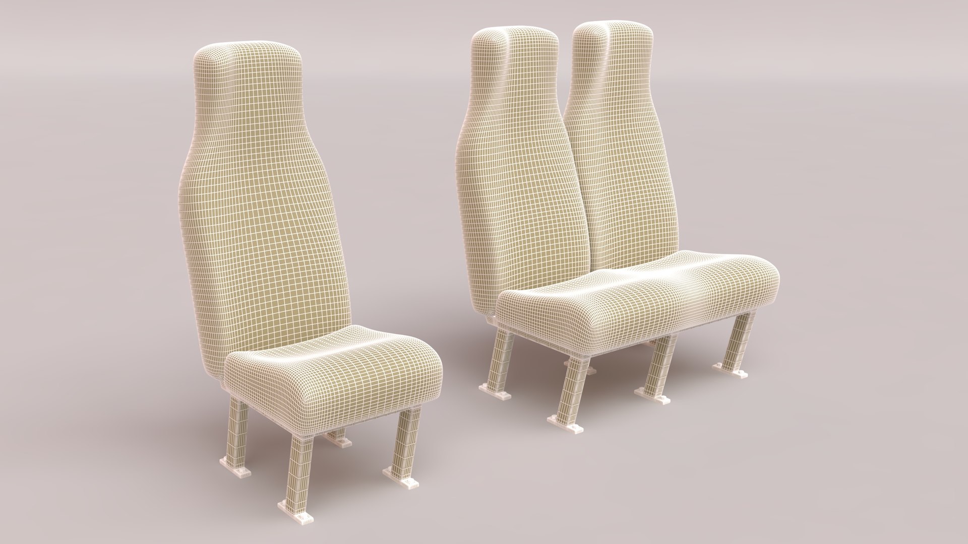 Van Seats Printable 3D - TurboSquid 1921396