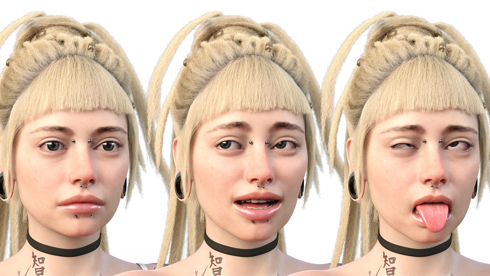 Dreadhead Female 3D Model - TurboSquid 1912279