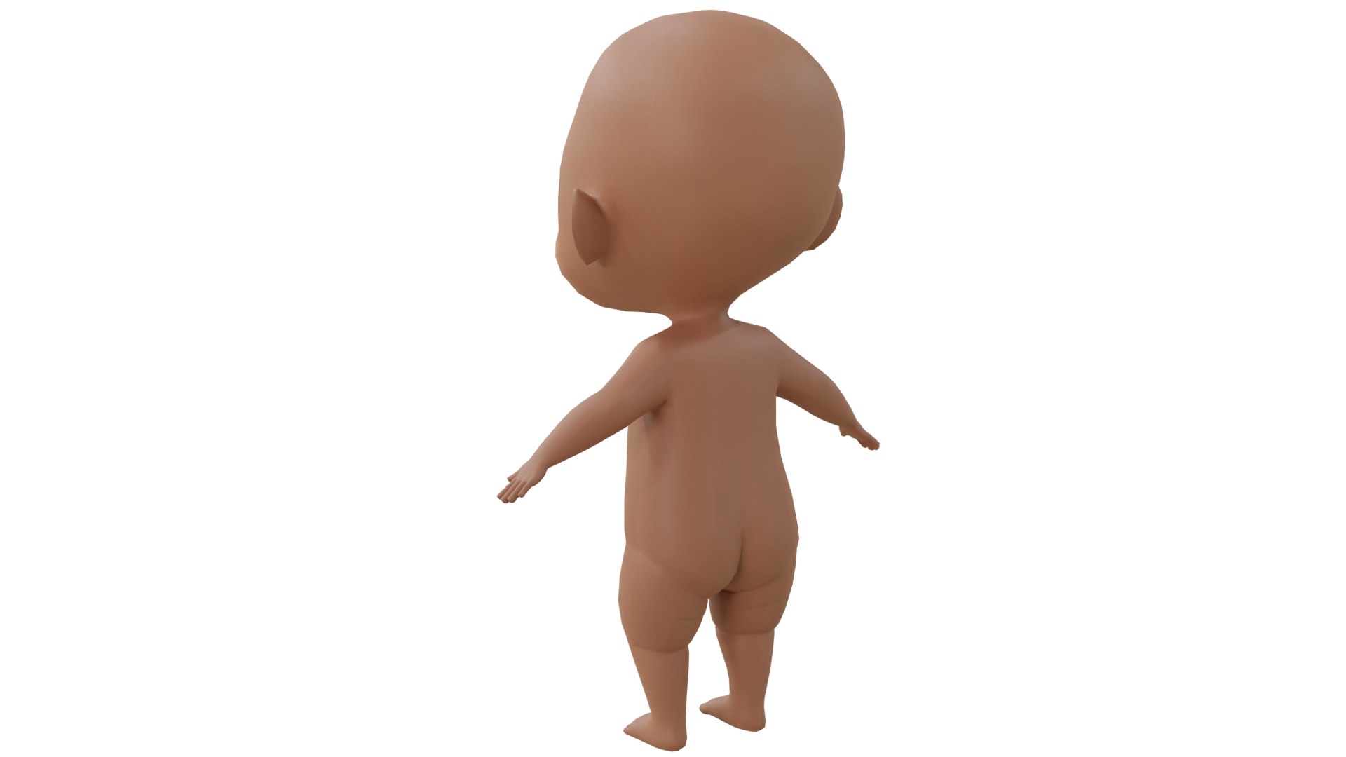 3D Baby Girl Cartoon Model - TurboSquid 1689519