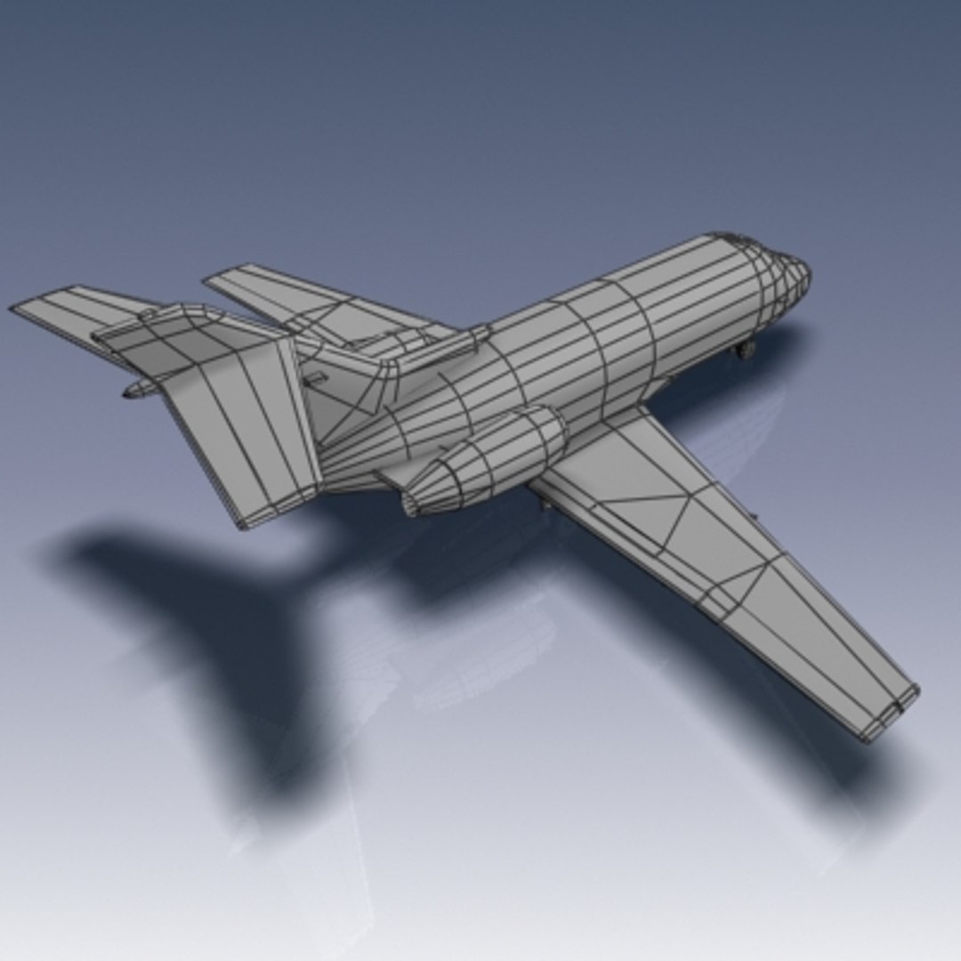 3d Model Of Hawker 800xp