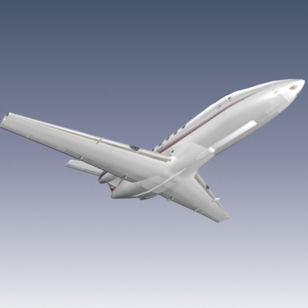 3d Model Of Hawker 800xp