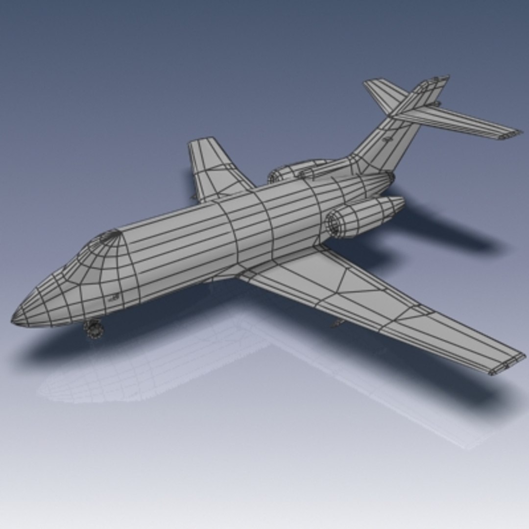 3d Model Of Hawker 800xp