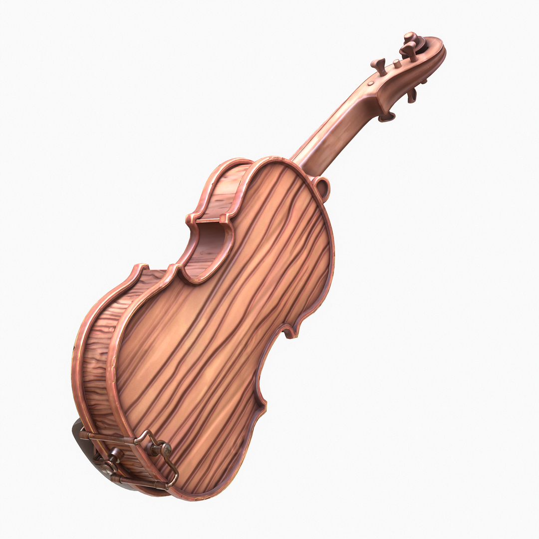 Stylized Wood Violin model - TurboSquid 1726862