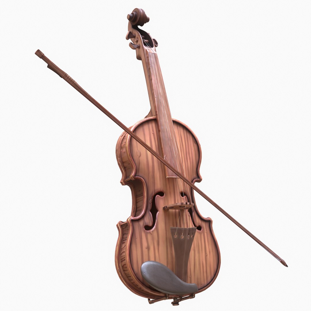 Stylized Wood Violin Model - TurboSquid 1726862