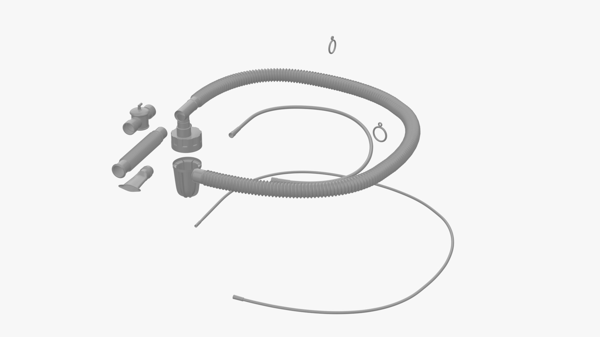 3D Universal IPPB Circuit With Nebulizer - TurboSquid 2287484