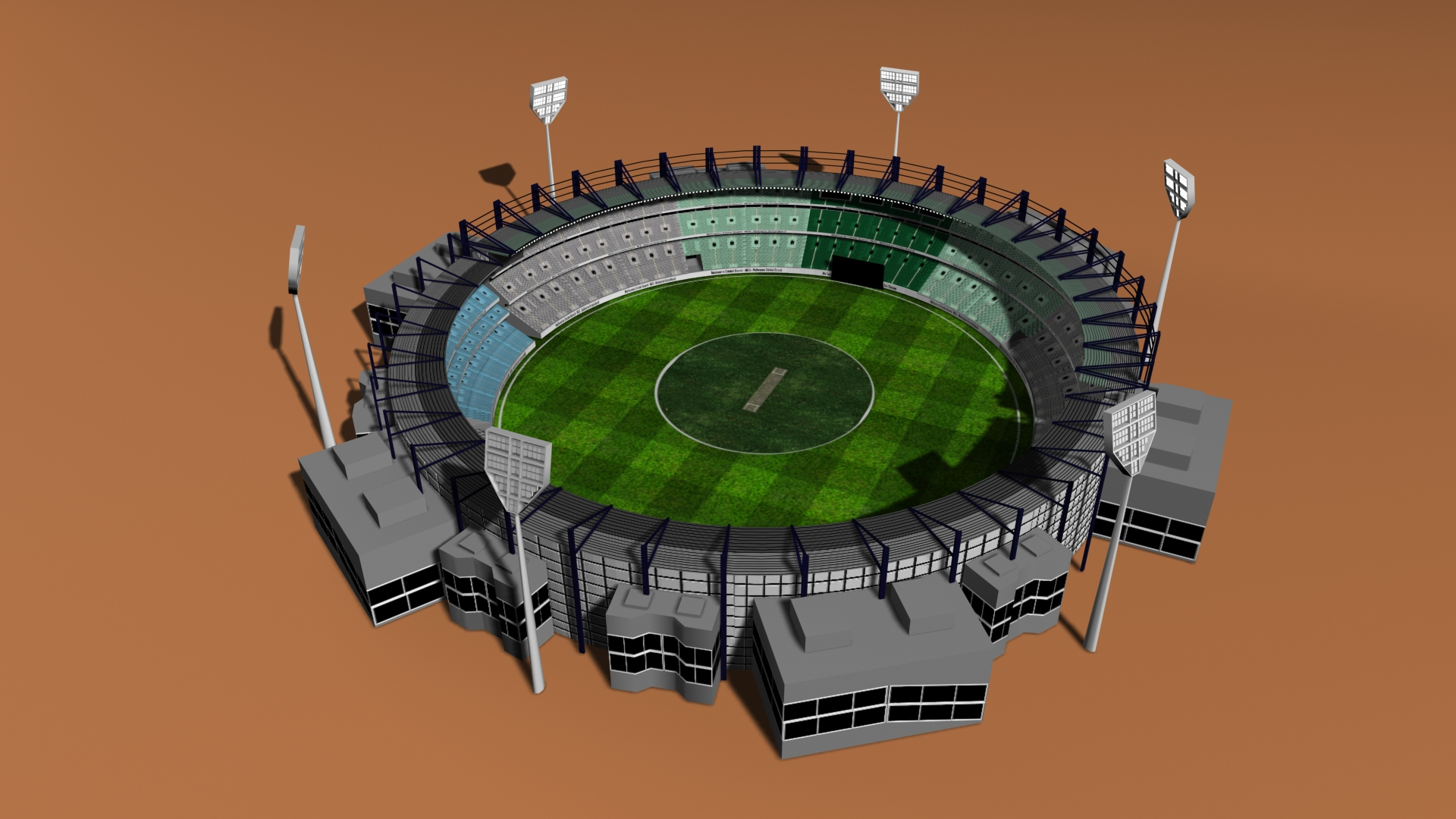 3D Cricket Stadium MCG - TurboSquid 2003601