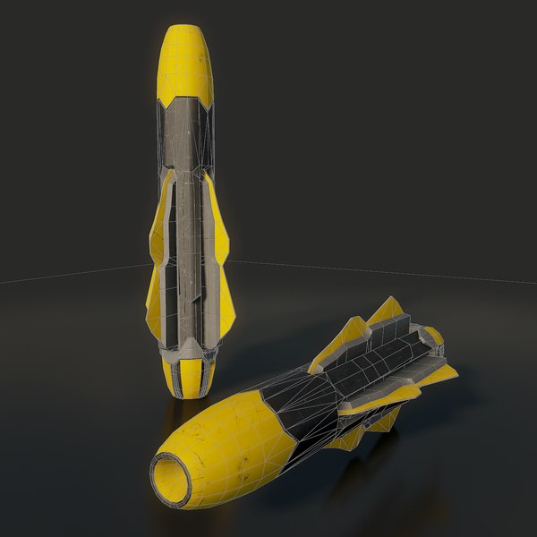 3d military missile model