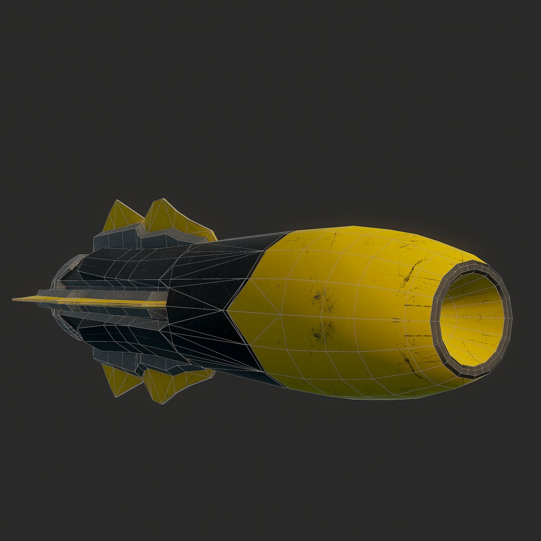 3d Military Missile Model